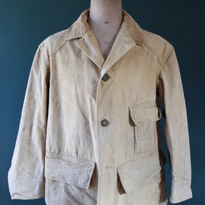 Vintage 1920s 30s Hunting Jacket - American Workwear - Tin Cloth Duck ...