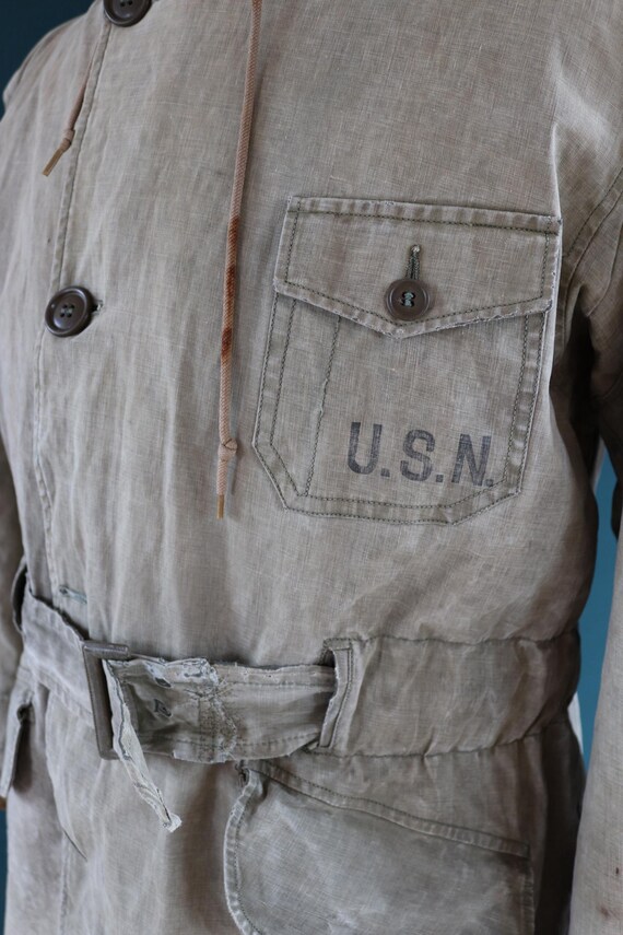 Vintage WW2 torpedo coat - 1940s USN jacket - US navy… - Gem
