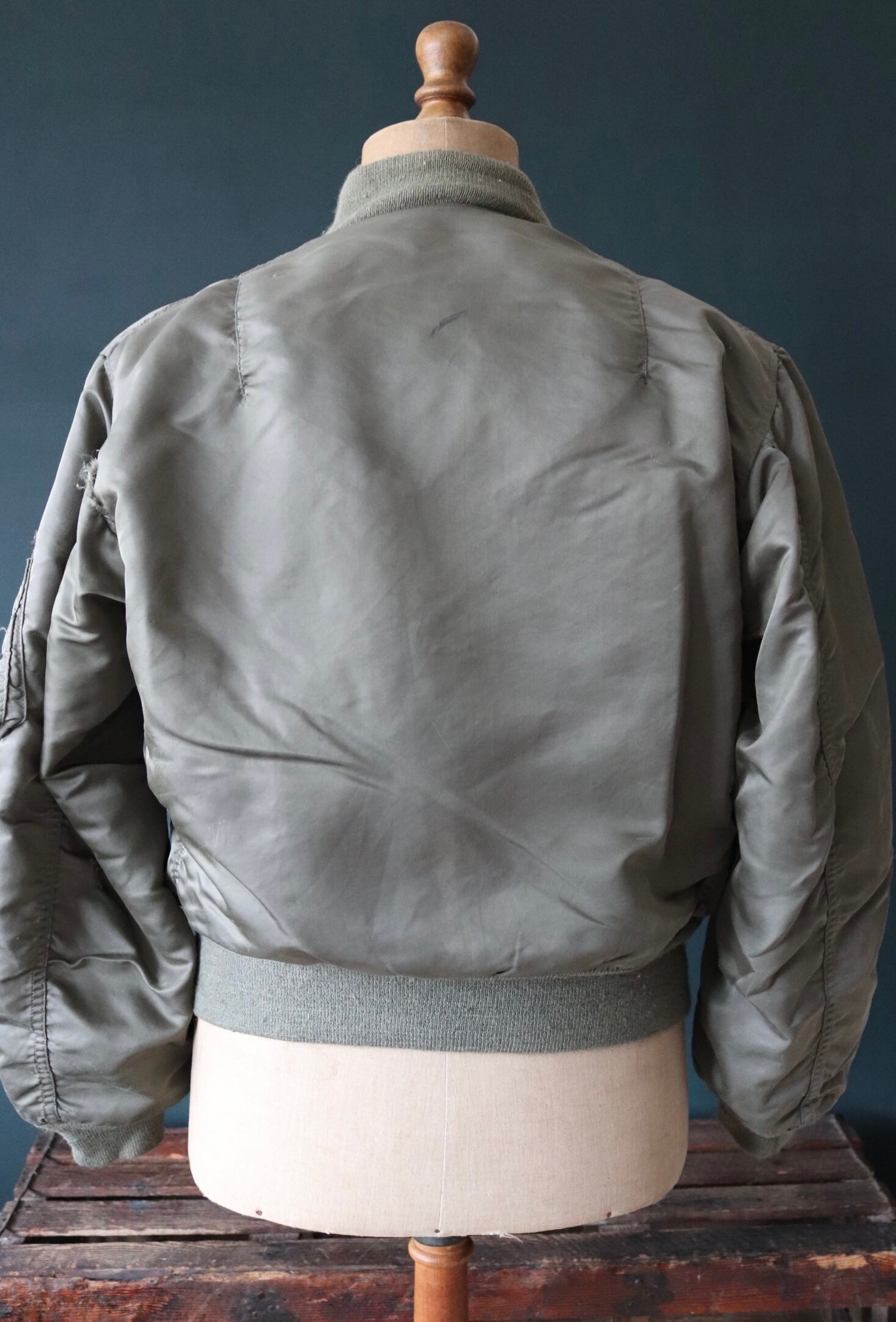 Vintage 1970s 70s USAF US air force L-2B L2B flight light zone jacket ...