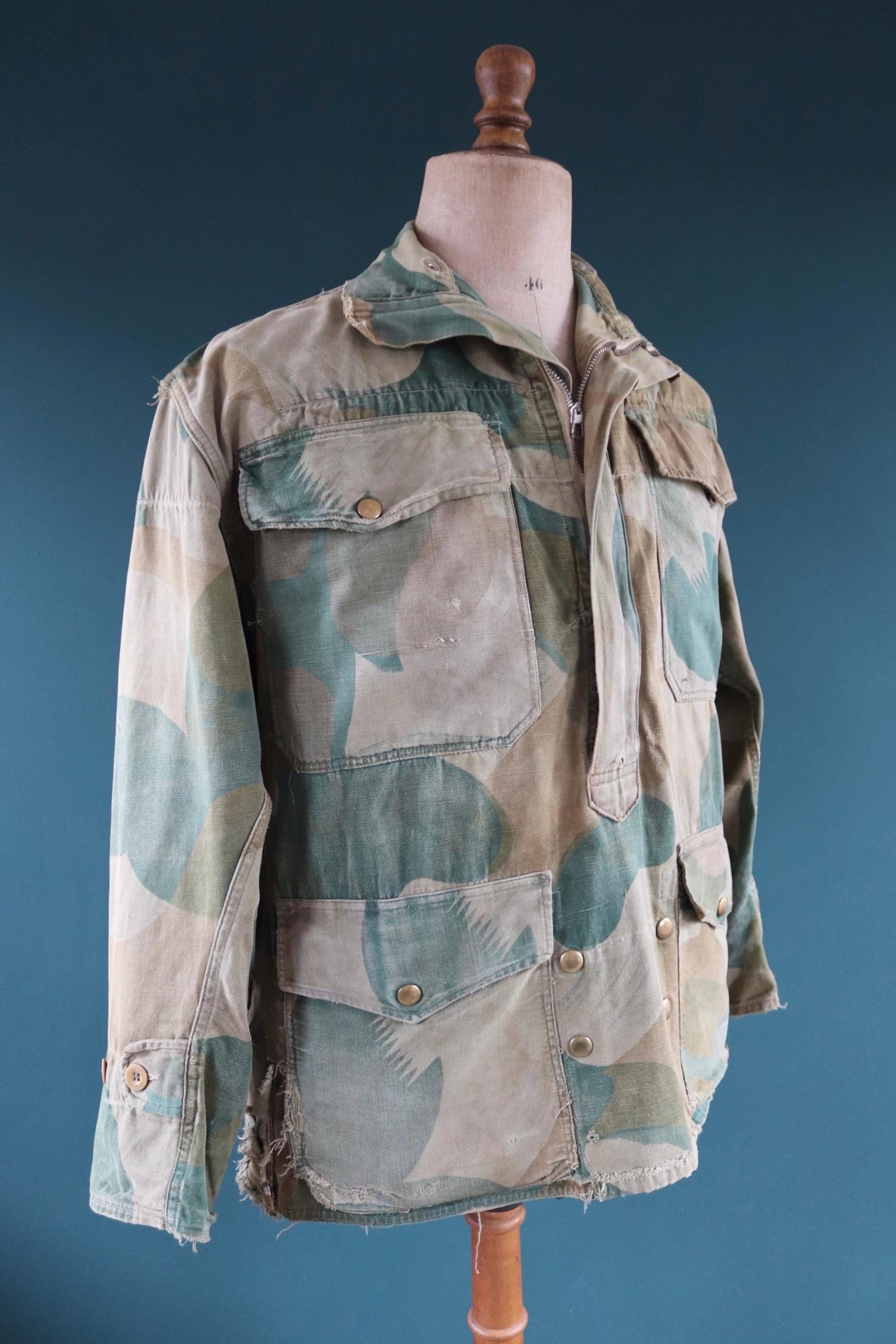 Vintage 1950s Belgian Paratrooper Smock - Moon and Balls Camouflage ...