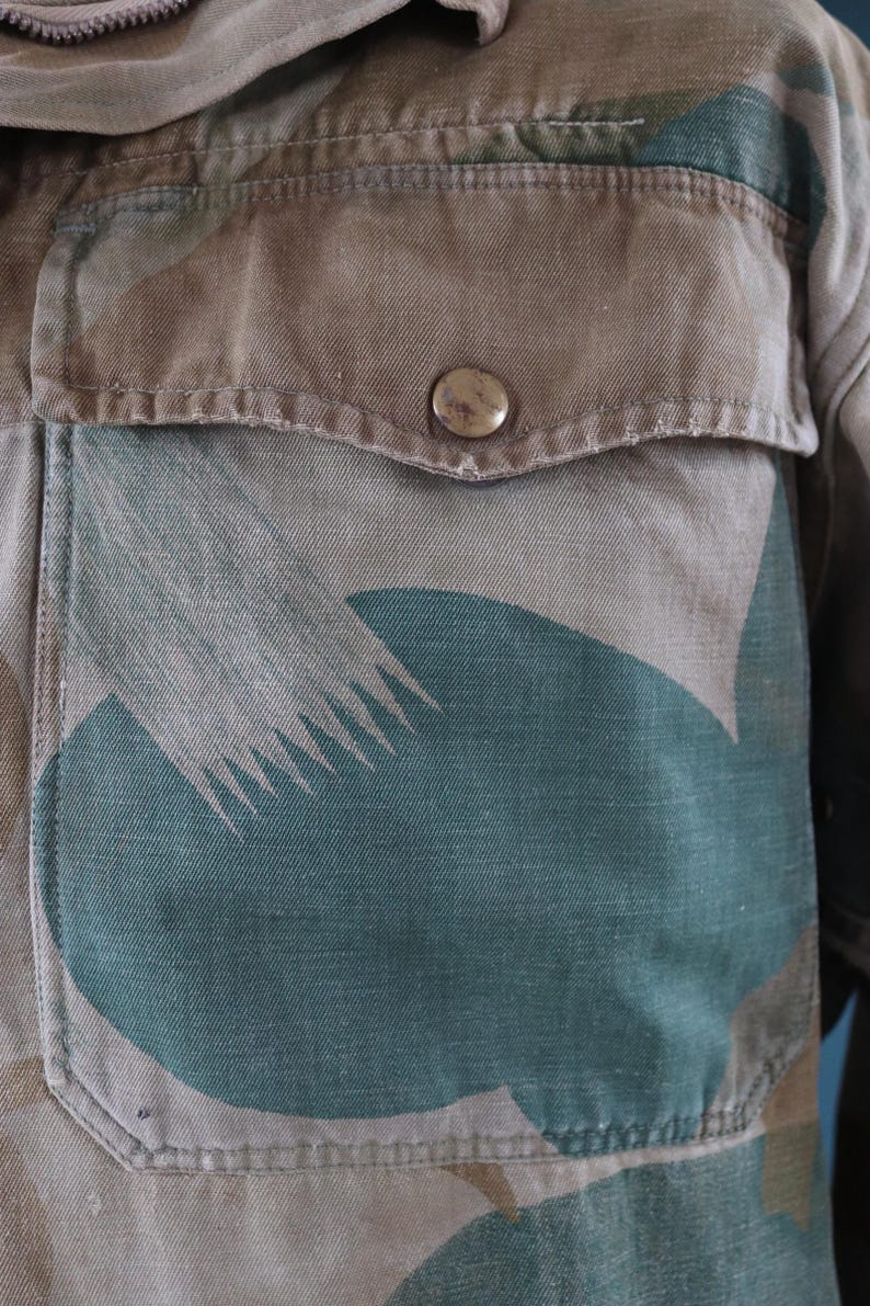 Vintage 1950s Belgian Paratrooper Smock - Moon and Balls Camouflage ...