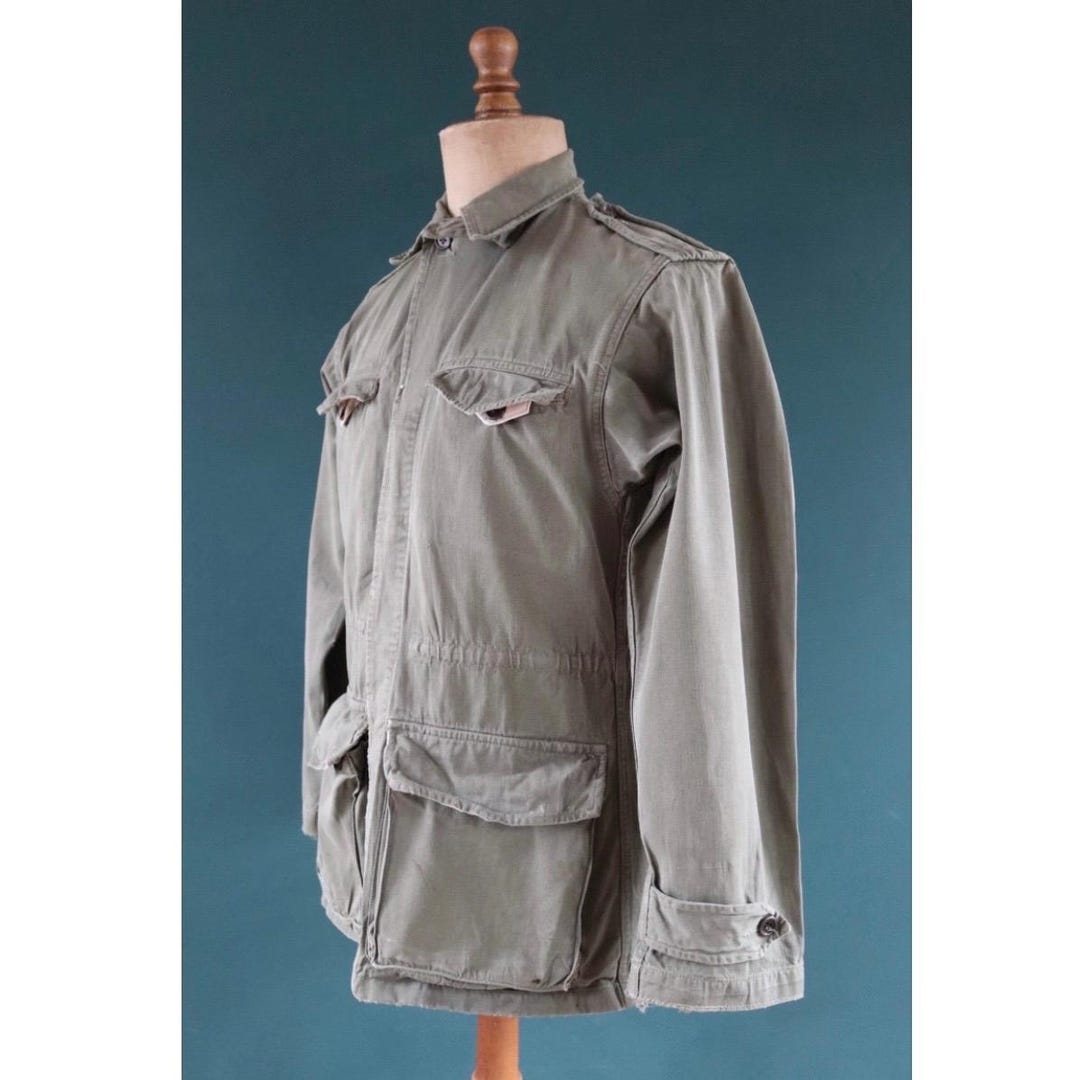 Vintage 1950s French M47 Army Jacket - HBT Military - 41" Chest - Etsy