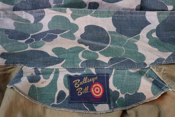 Vintage 1960s 60s Bullseye Bill camouflage camo fores… - Gem