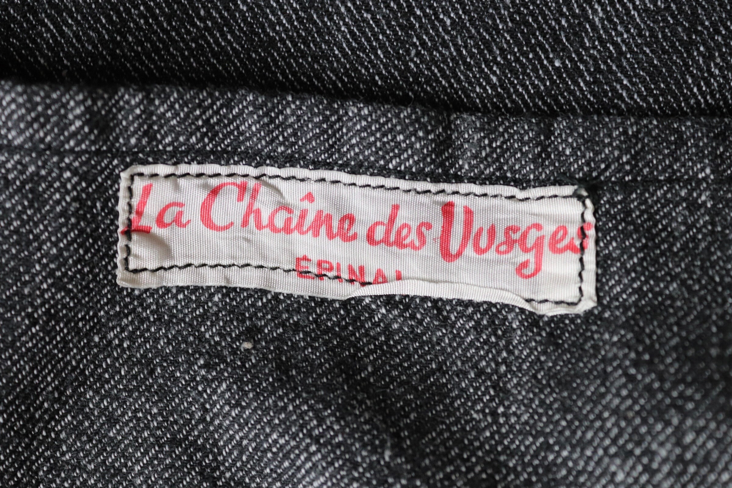 Vintage 1950s 50s 1960s 60s French salt pepper grey work coat jacket ...