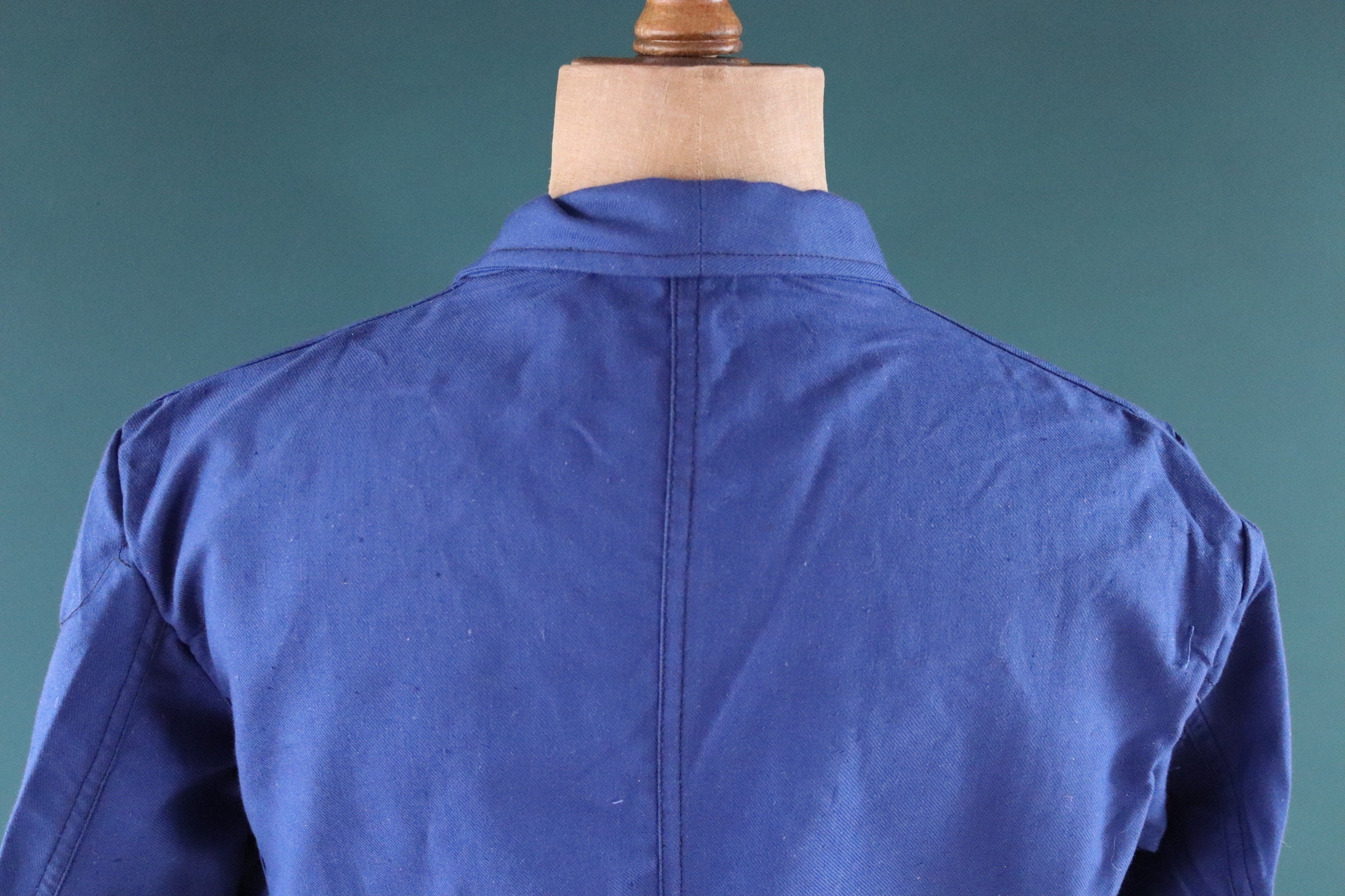 Vintage 1940s 40s WW2 era deadstock Swedish military hospital indigo ...