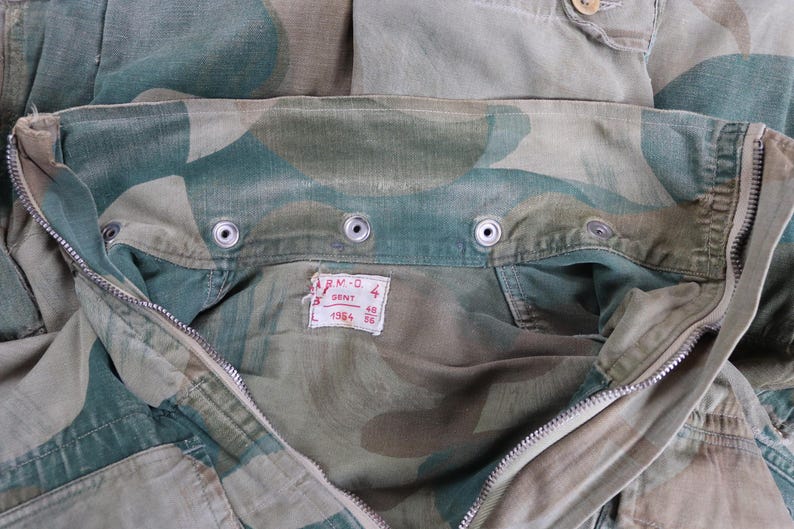 Vintage 1950s Belgian Paratrooper Smock - Moon and Balls Camouflage ...