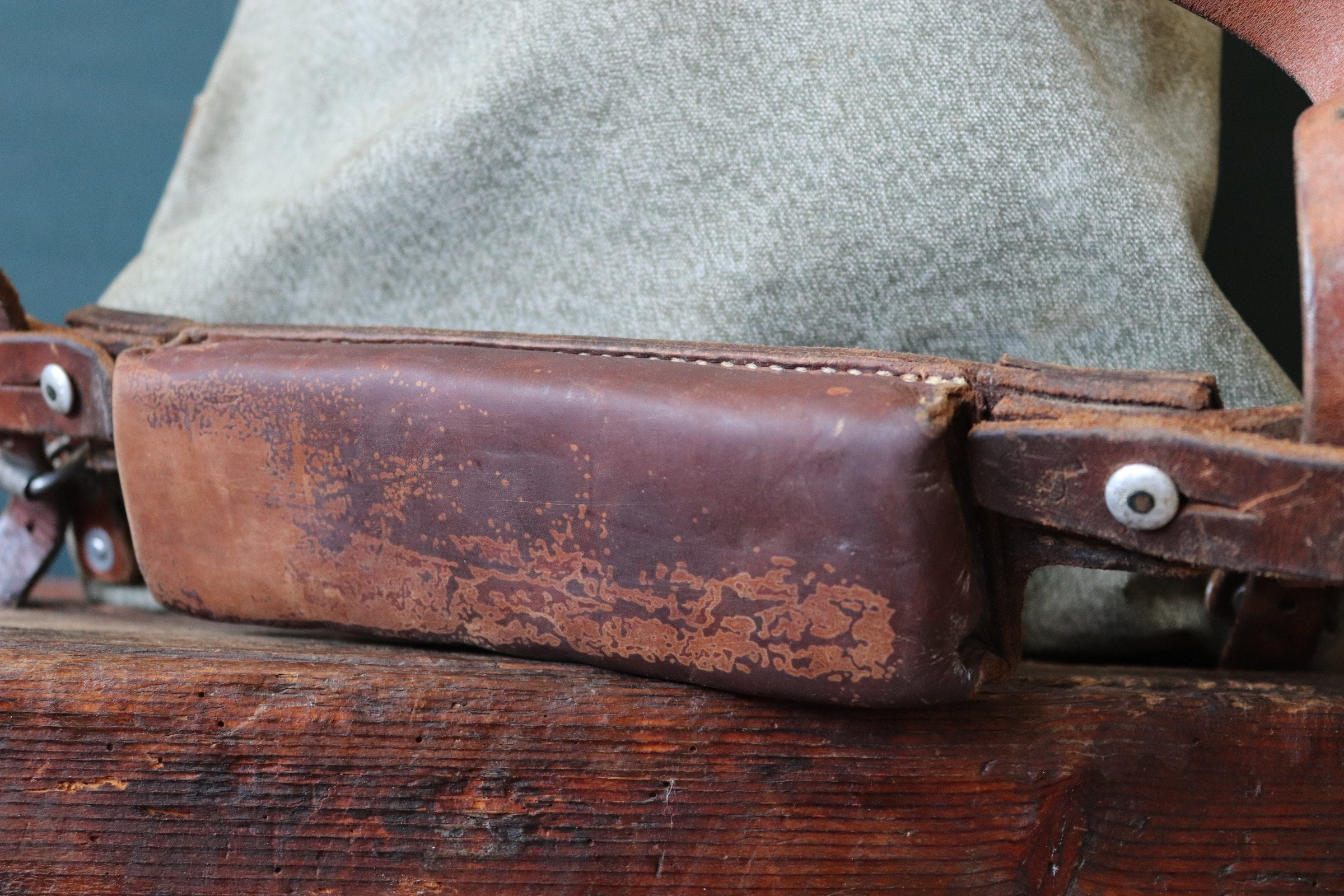 Vintage 1950s 50s Swiss army military salt pepper rucksack backpack ...