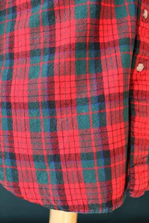 Vintage Sir Pendleton red green checked plaid wool bu… - Gem