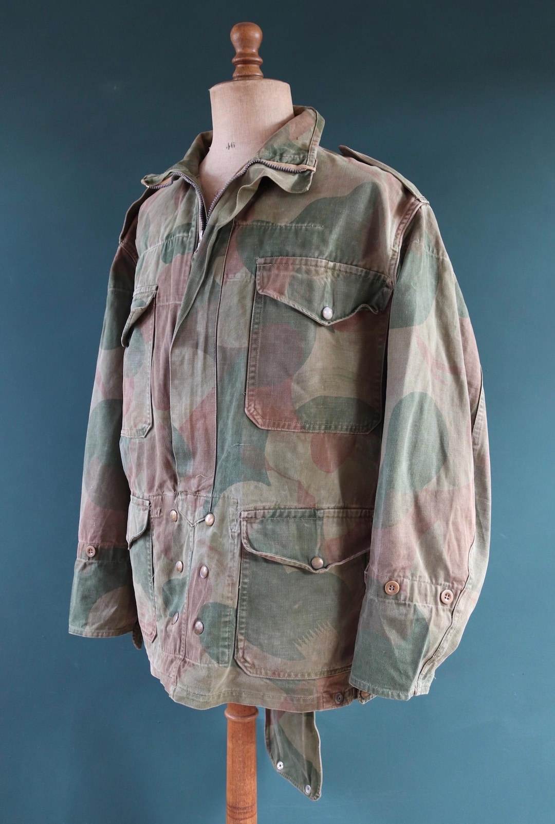 Vintage 1960s Belgian Paratrooper Smock - Military Anorak - Moon and ...