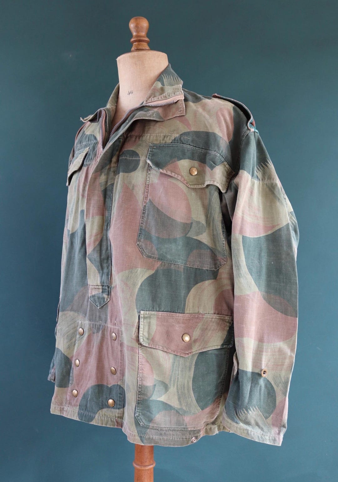 Vintage 1950s Belgian Paratrooper Smock - Military Anorak - Moon and ...