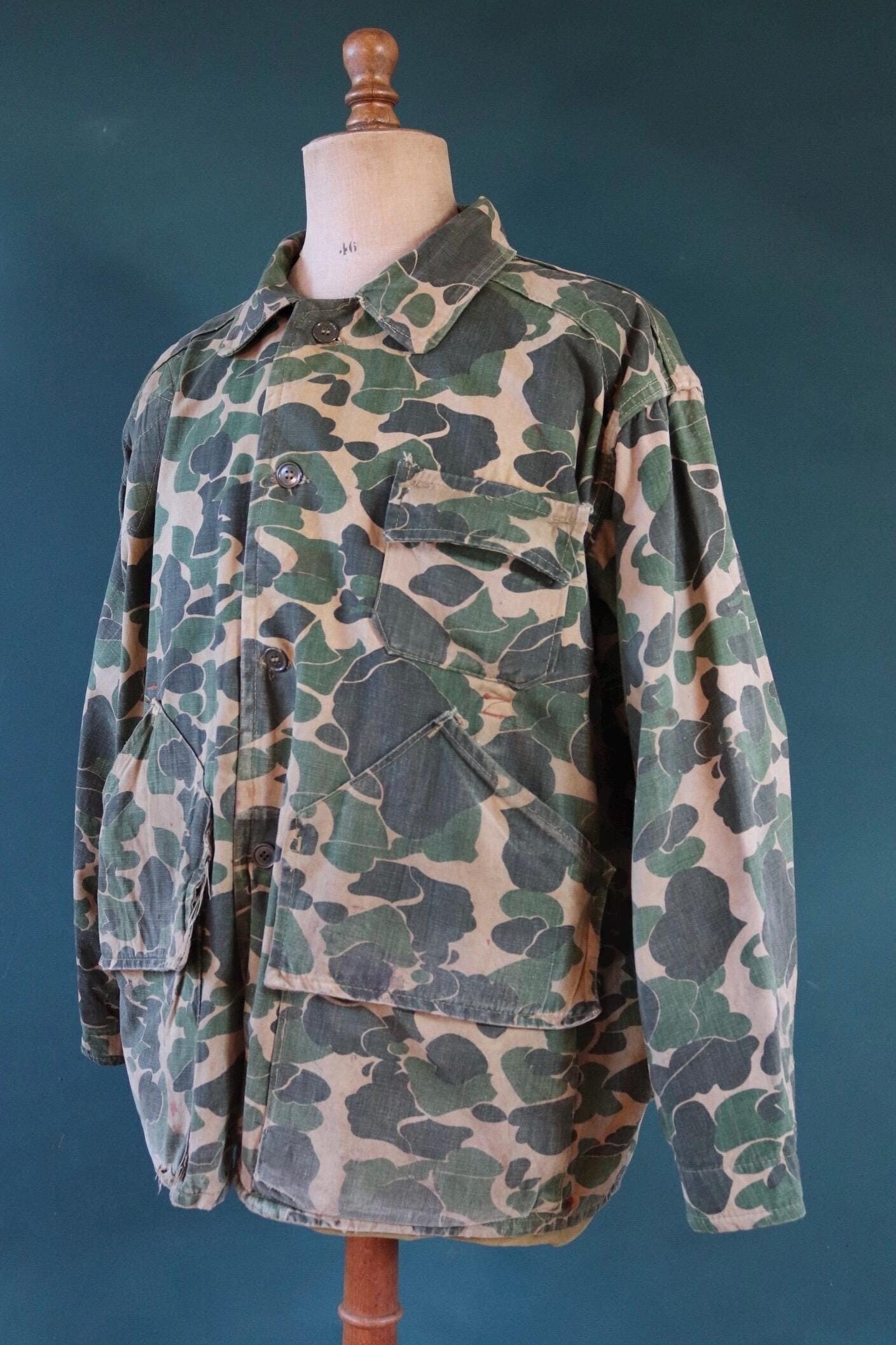 Vintage 1960s 60s Bullseye Bill camouflage camo forest woodland ...