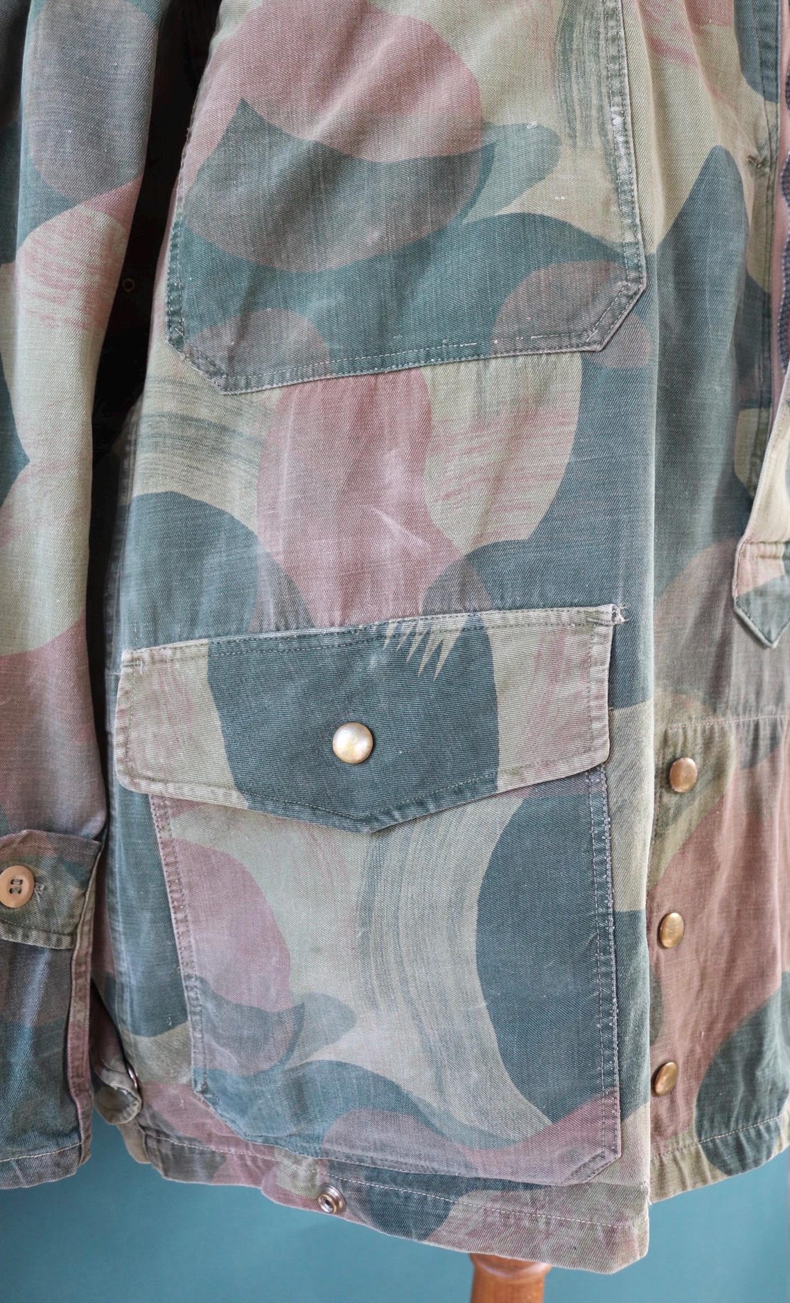 Vintage 1950s Belgian Paratrooper Smock - Military Anorak - Moon and ...