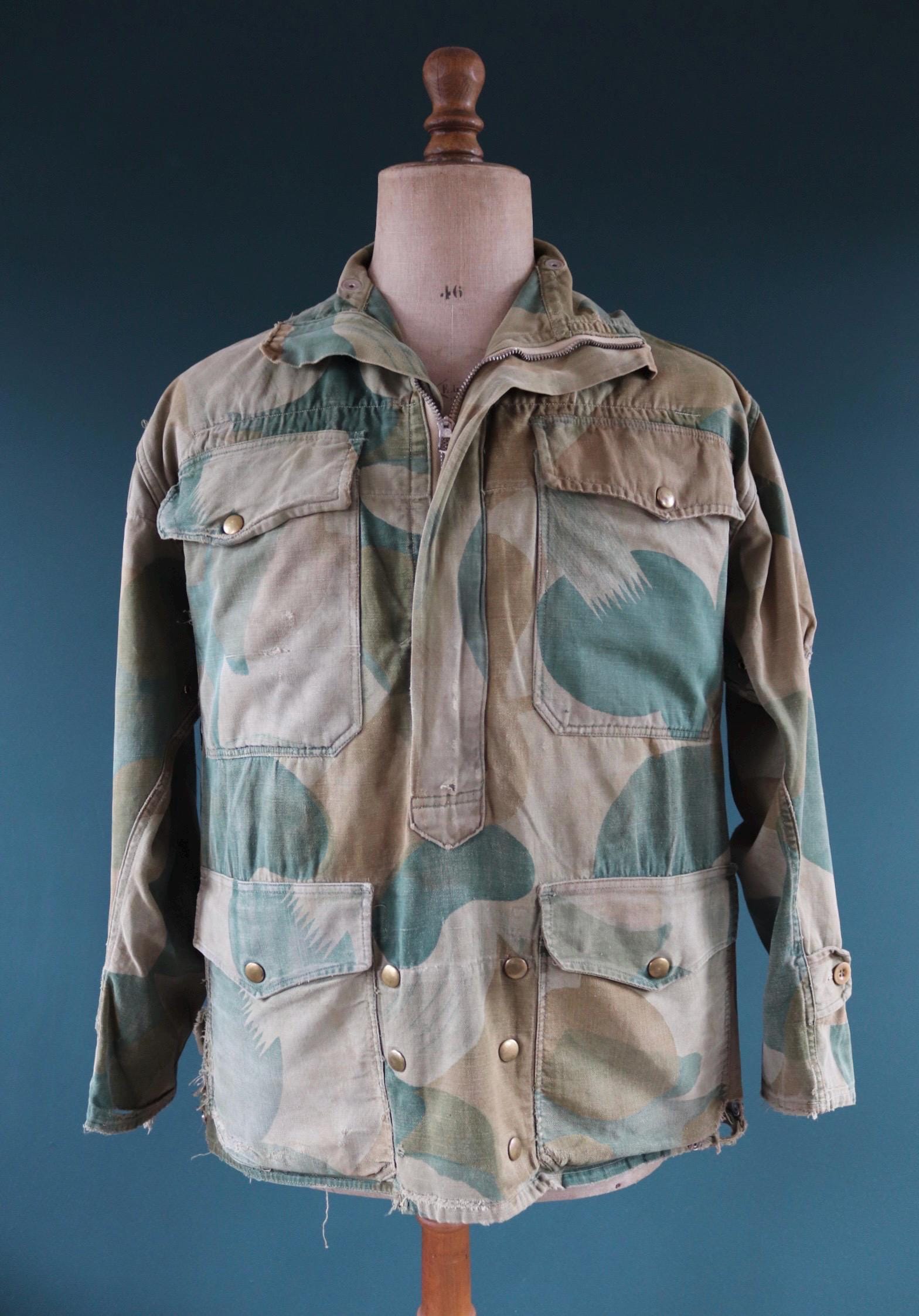 Vintage 1950s Belgian Paratrooper Smock - Moon and Balls Camouflage ...