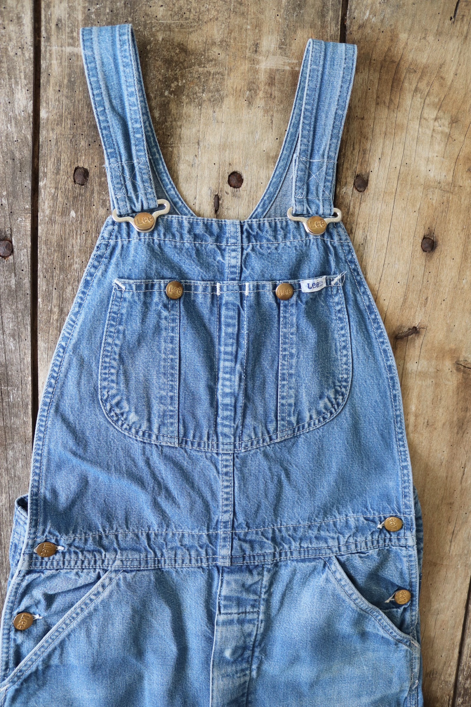Vintage 1960s 60s Lee blue indigo denim dungarees overalls Vintage 1960s 60s Lee blue indigo denim dungarees overalls