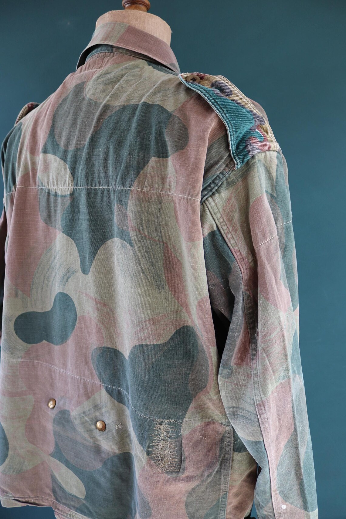 Vintage 1950s Belgian Paratrooper Smock - Military Anorak - Moon and ...