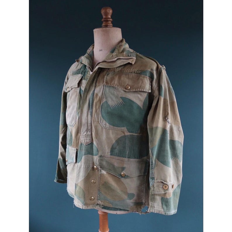 Vintage 1950s Belgian Paratrooper Smock - Moon and Balls Camouflage ...