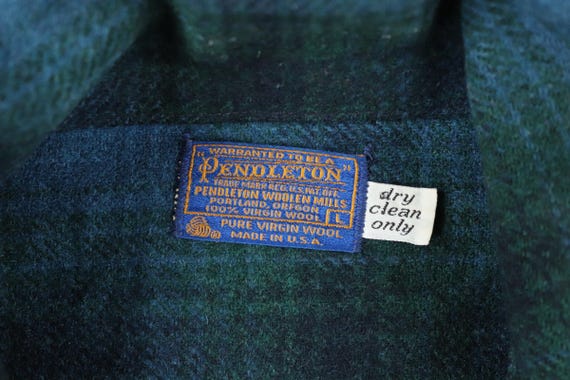 Vintage 1970s 80s Pendleton shirt jacket - shadow pla… - Gem