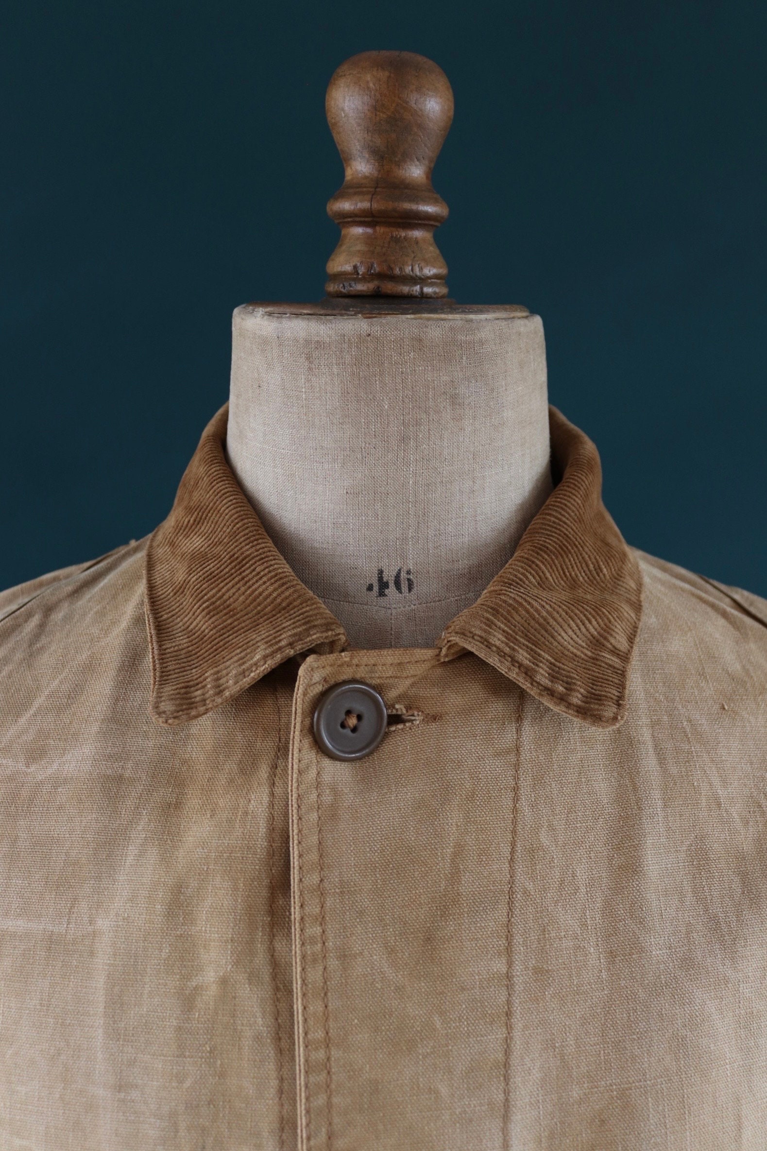 Vintage 1920s Hunting Jacket - Tin Cloth - Duck Cotton Canvas - 48 ...