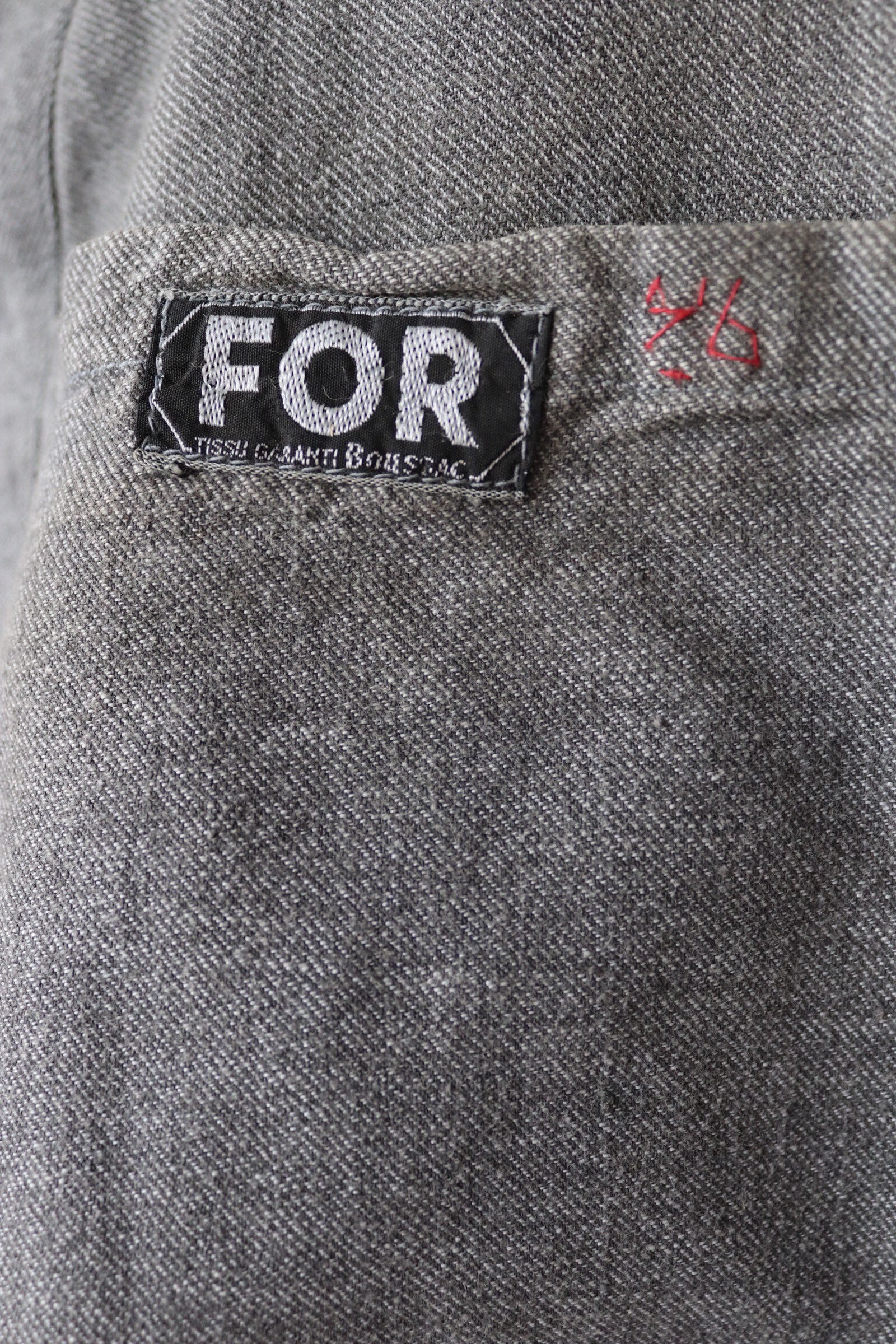 Vintage 1950s 50s French salt pepper grey work coat jacket overall ...