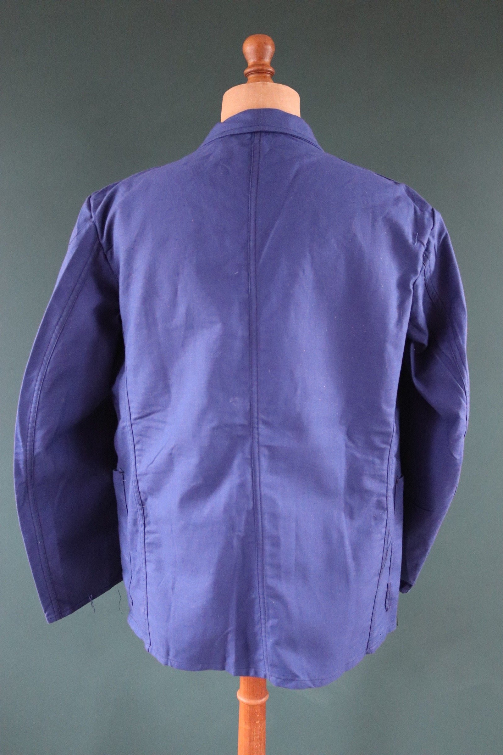Vintage 1940s 40s WW2 era deadstock Swedish military hospital indigo ...