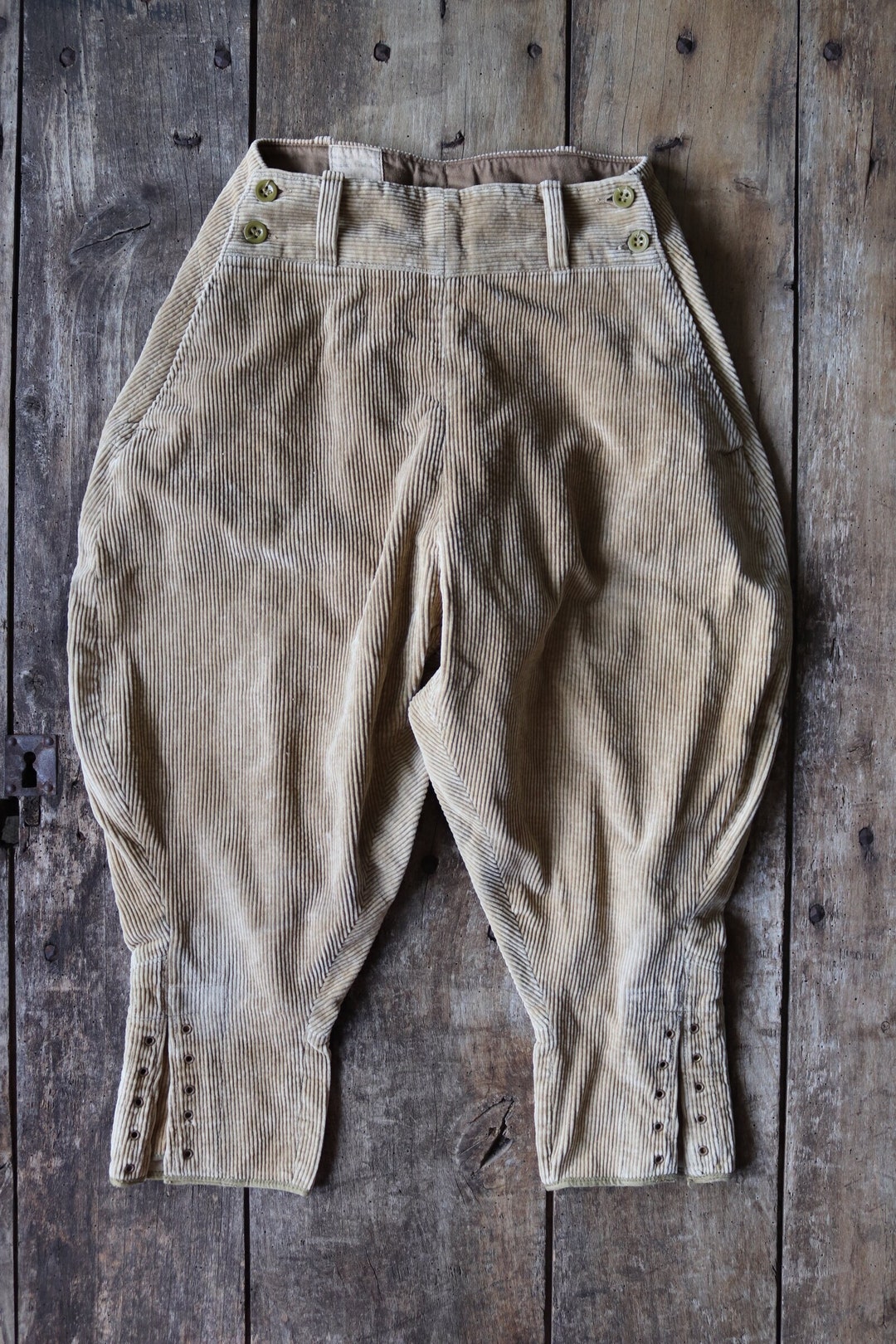 Vintage 1940s 40s Tan Brown Corduroy Workwear Work Women’s Land Army ...