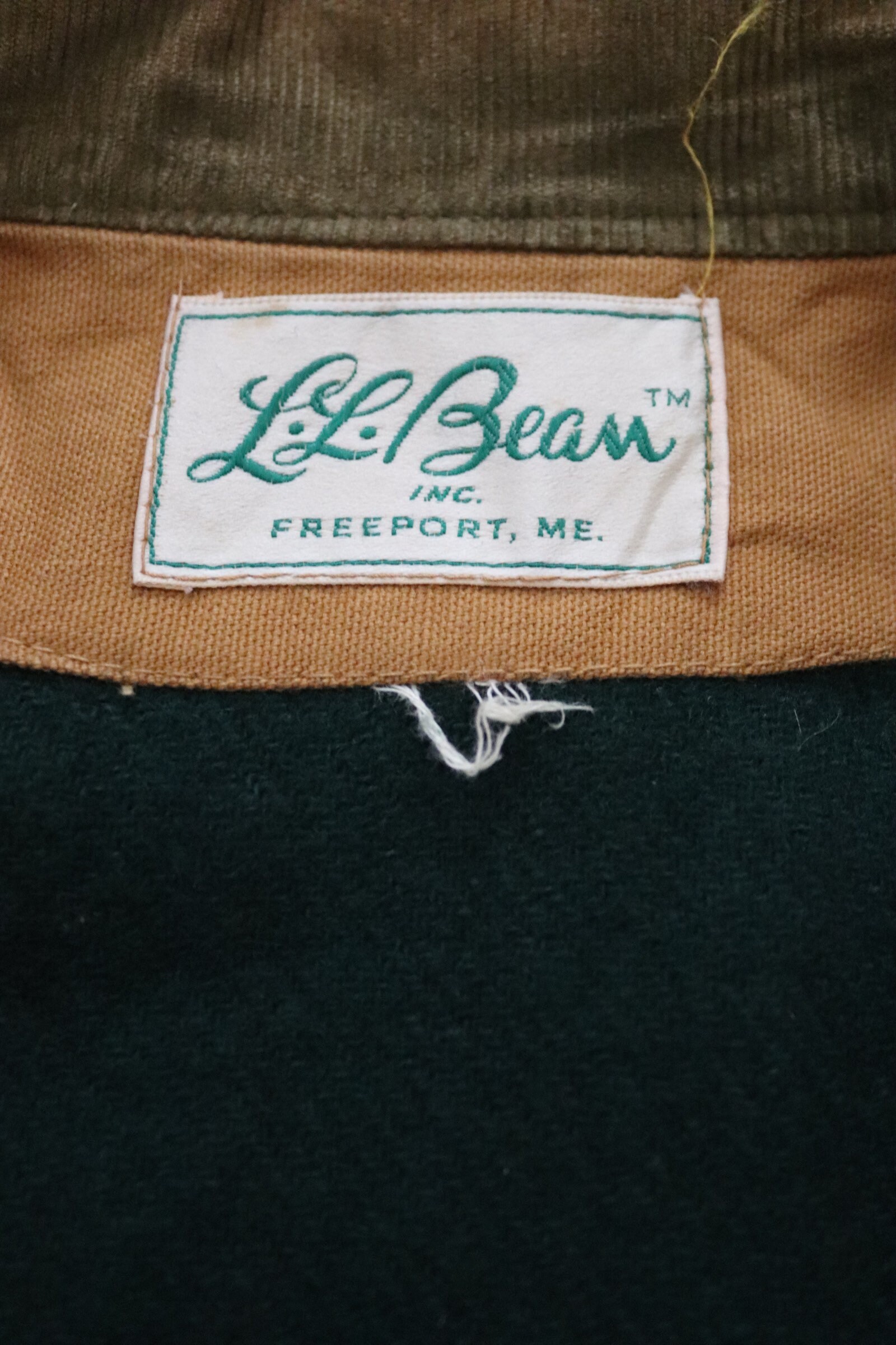 Vintage 1970s 70s 1980s 80s LL Bean tin cloth duck cotton canvas hunting shooting jacket 46 ...