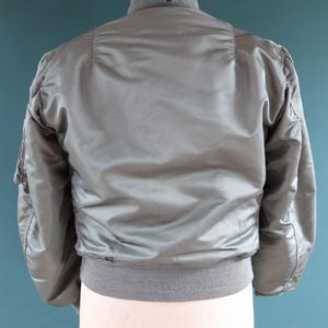 Vintage 1950s 50s Usaf Us Air Force MA-1 Ma1 Ma 1 Flight Bomber Jacket MIL-J-8279B Sage Green ...