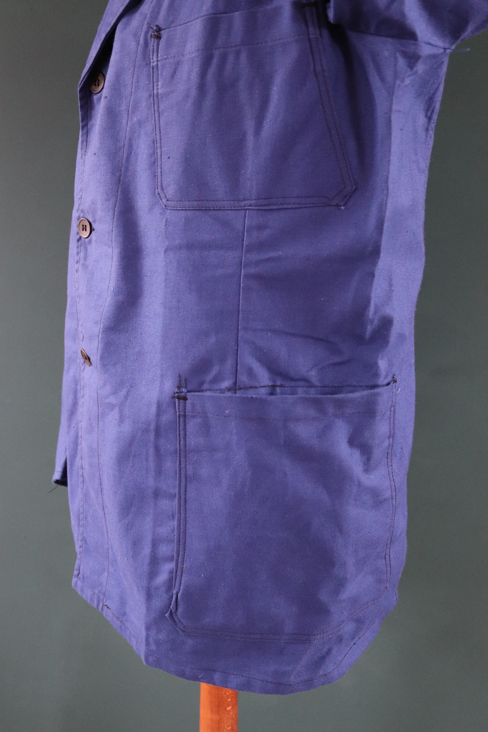 Vintage 1940s 40s WW2 era deadstock Swedish military hospital indigo ...