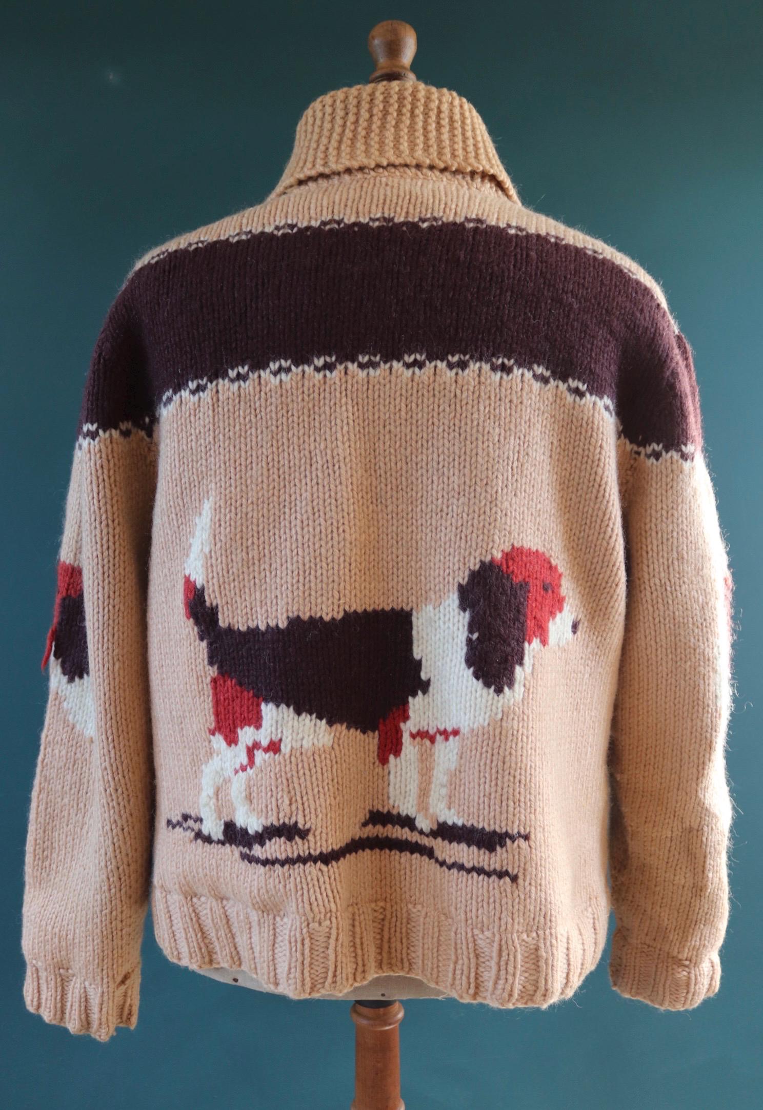 Vintage 1950 1960s Cowichan Sweater Chunky Knitted Wool Vintage 1950 1960s Cowichan Sweater Chunky Knitted Wool