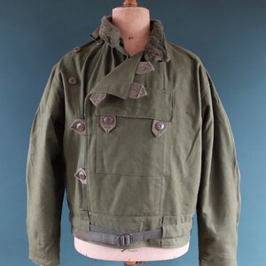 Vintage 1960s 60s Swedish Army Green Cotton Canvas Military Despatch ...