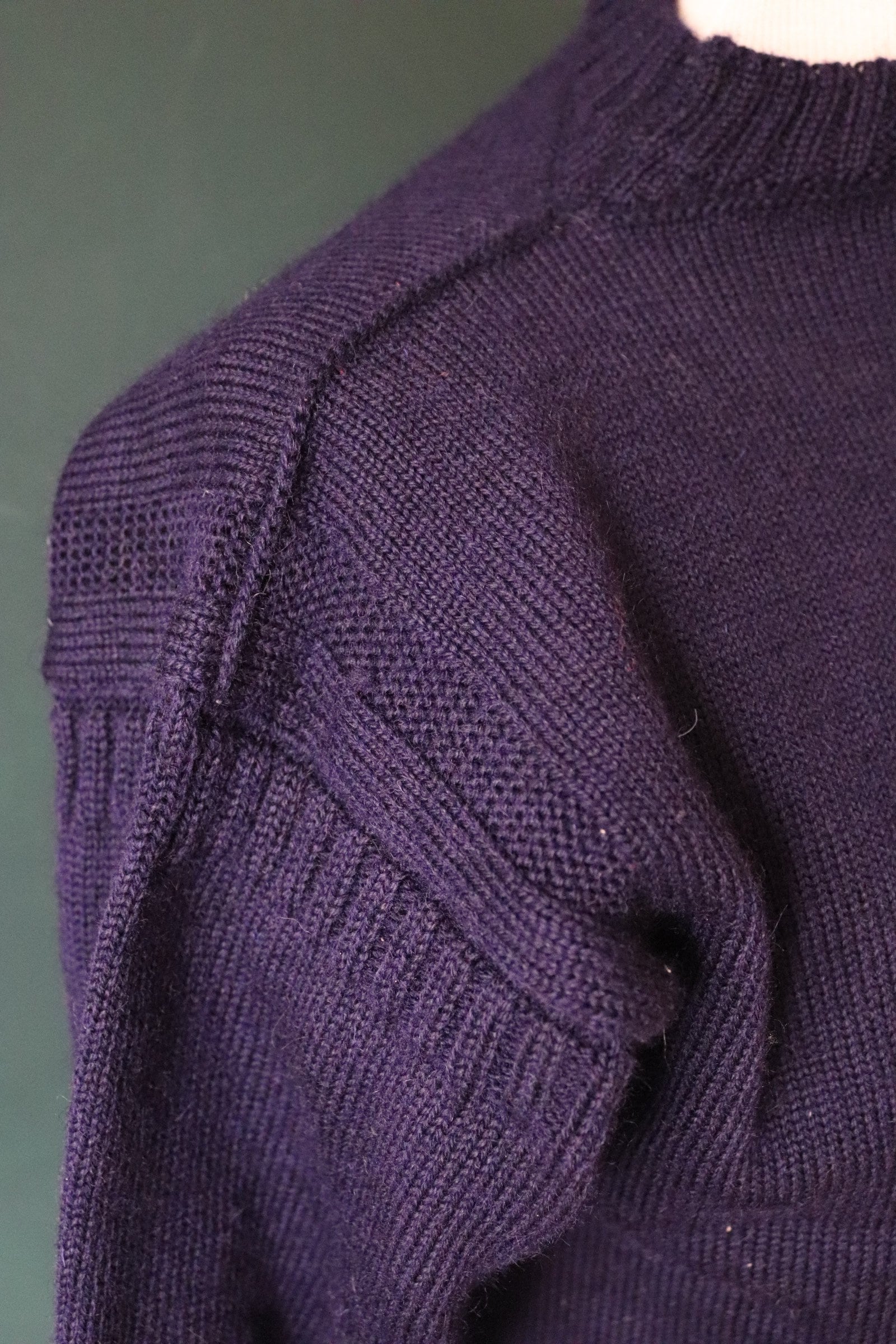 Vintage navy blue Guernsey gansey fisherman sweater jumper wool Breton ...