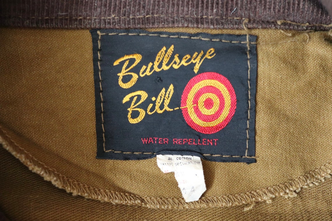 Vintage 1960s 60s Bullseye Bill Tan Brown Duck Cotton Canvas | Etsy UK