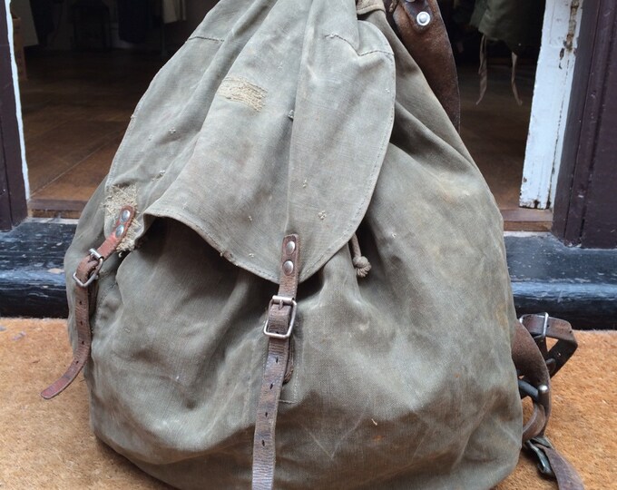Vintage 1940s 1950s 40s 50s M39 M 39 Swedish Army Military Backpack ...