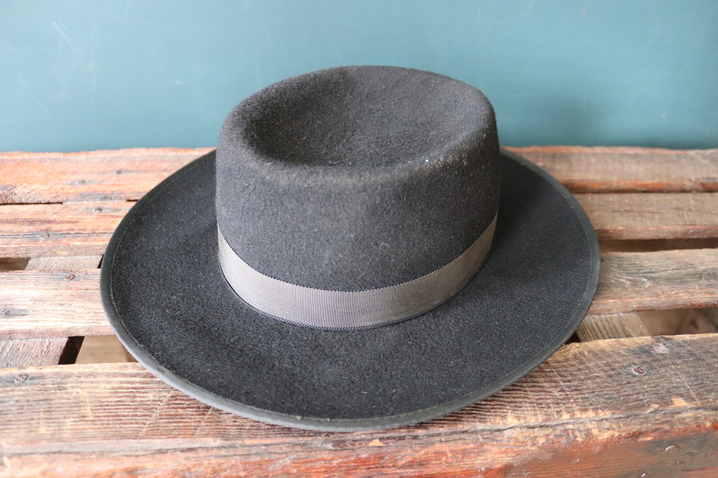 Vintage Spanish toreador riding hat black felt sombrero Espanol