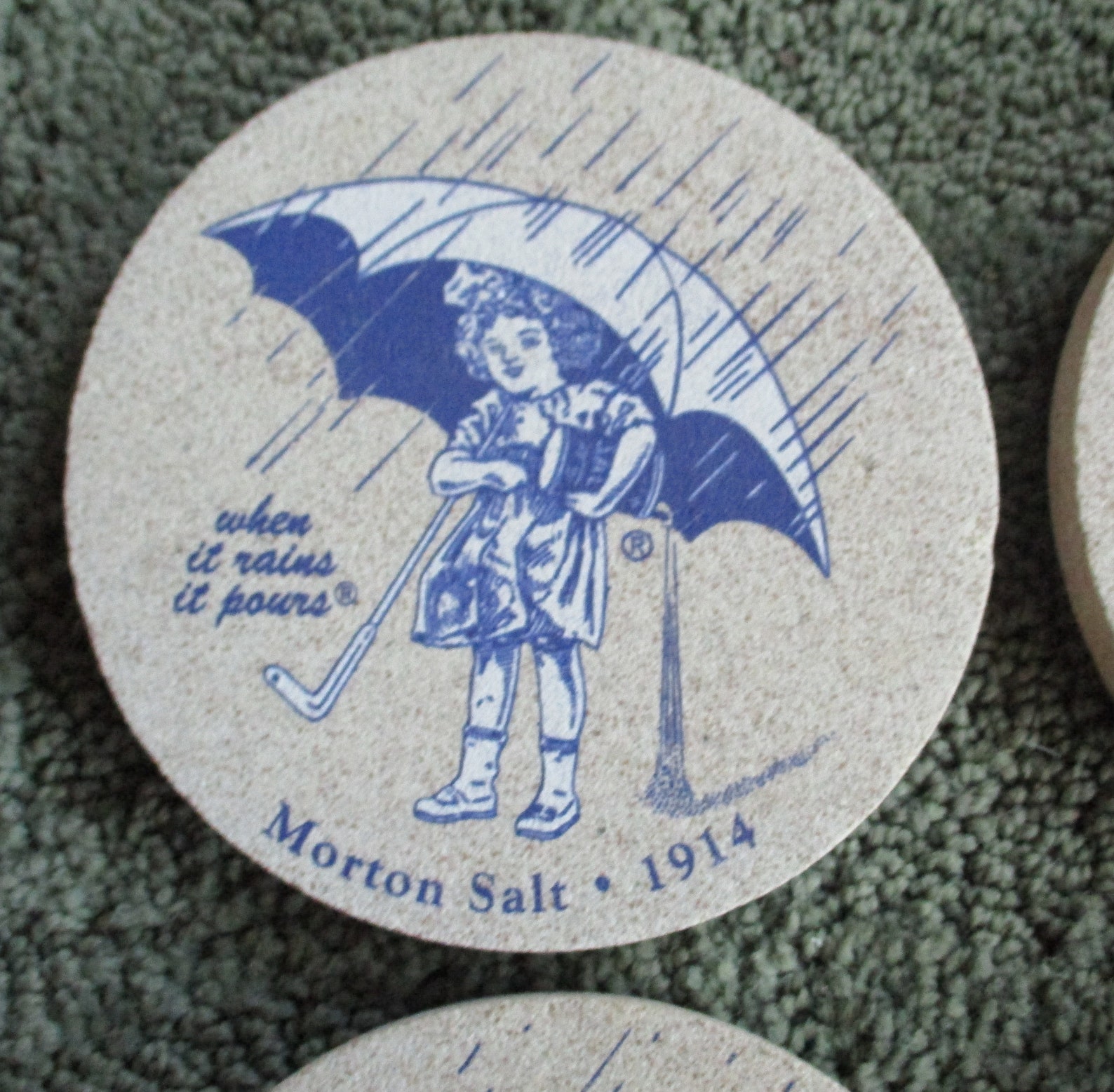Morton Salt Advertising Collectible Umbrella Girl Thirstystone | Etsy