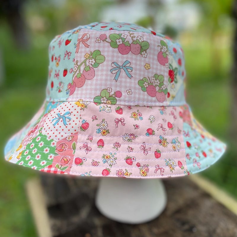 Patchwork Bucket Hat - Etsy