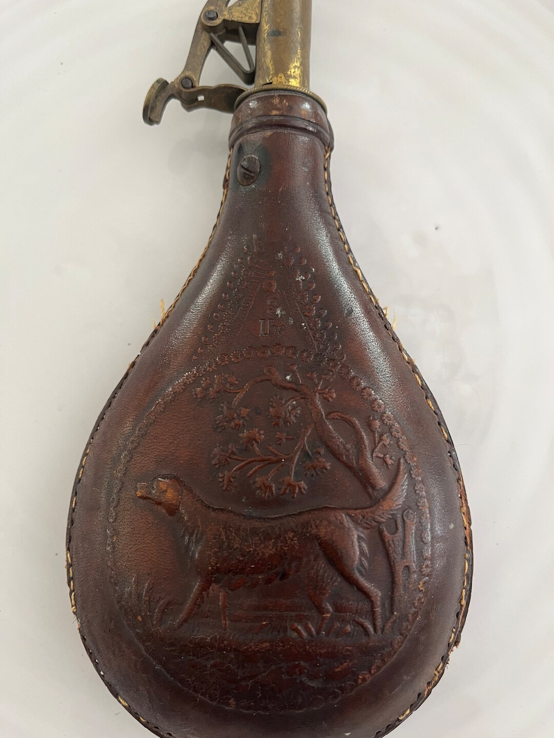 Antique Lead Bird Shot or Black Powder Flask for Shotgun Musket or ...