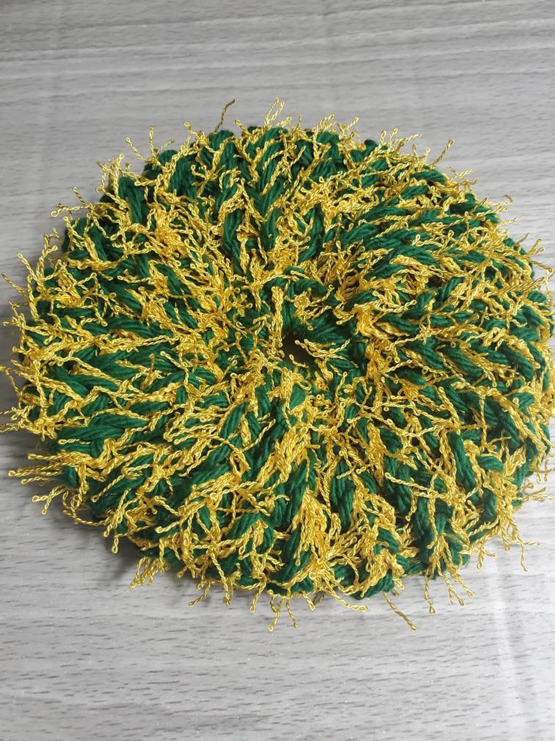 Green Gold Scrubby Green Bay Theme Scrubby Kitchen Football - Etsy