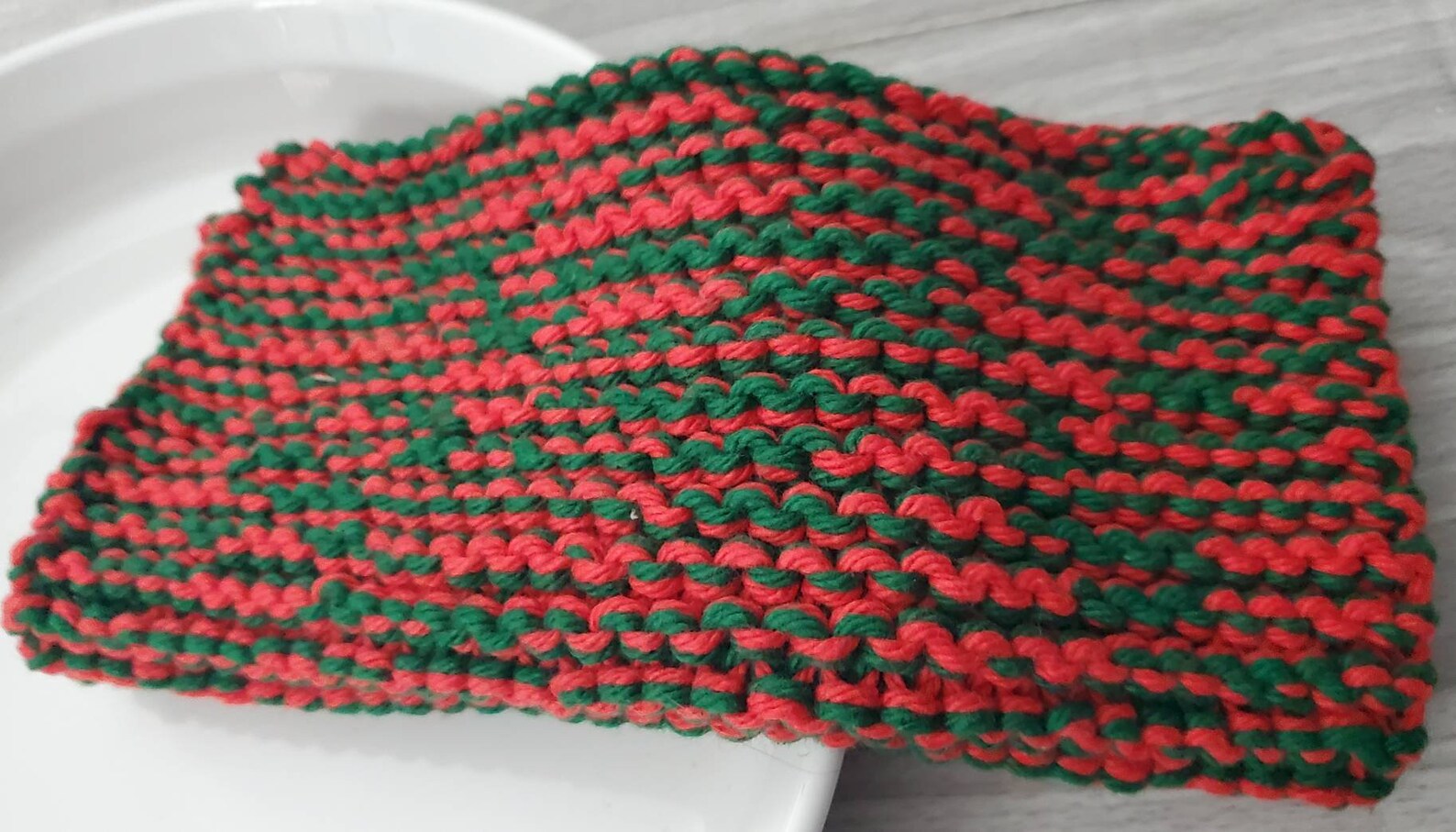 Red Green Potholder Cotton Pot Holder Forest Green Red Pot | Etsy