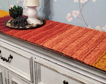 Knit Table Runner - Etsy
