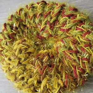 Autumn Leaves Ombre Scrubby, Fall Sparkle Loom, Maroon Sage Yellow ...
