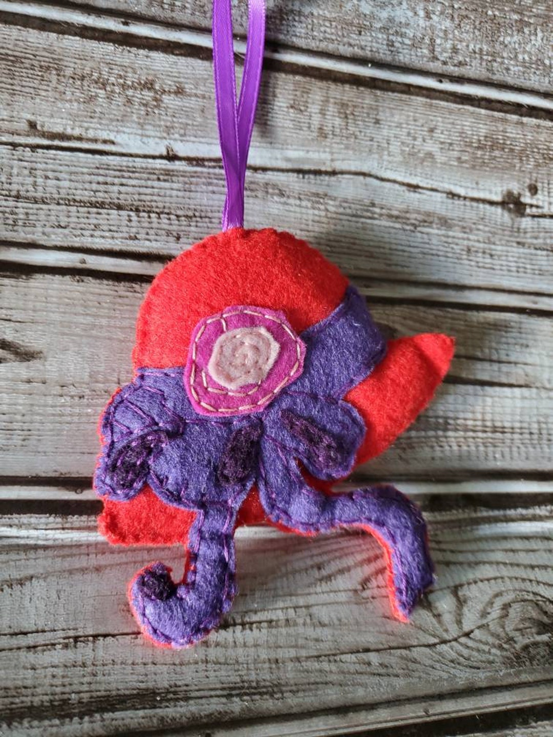 Red Hat Ornament Red Hat Society Felt Hat Ornament - Etsy