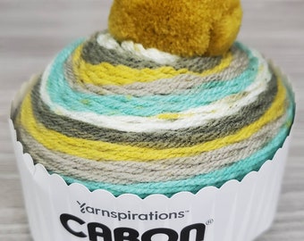 Happy Dance, Lion Brand Cupcake Yarn, Acrylic Knit Crochet Yarn, Orange ...