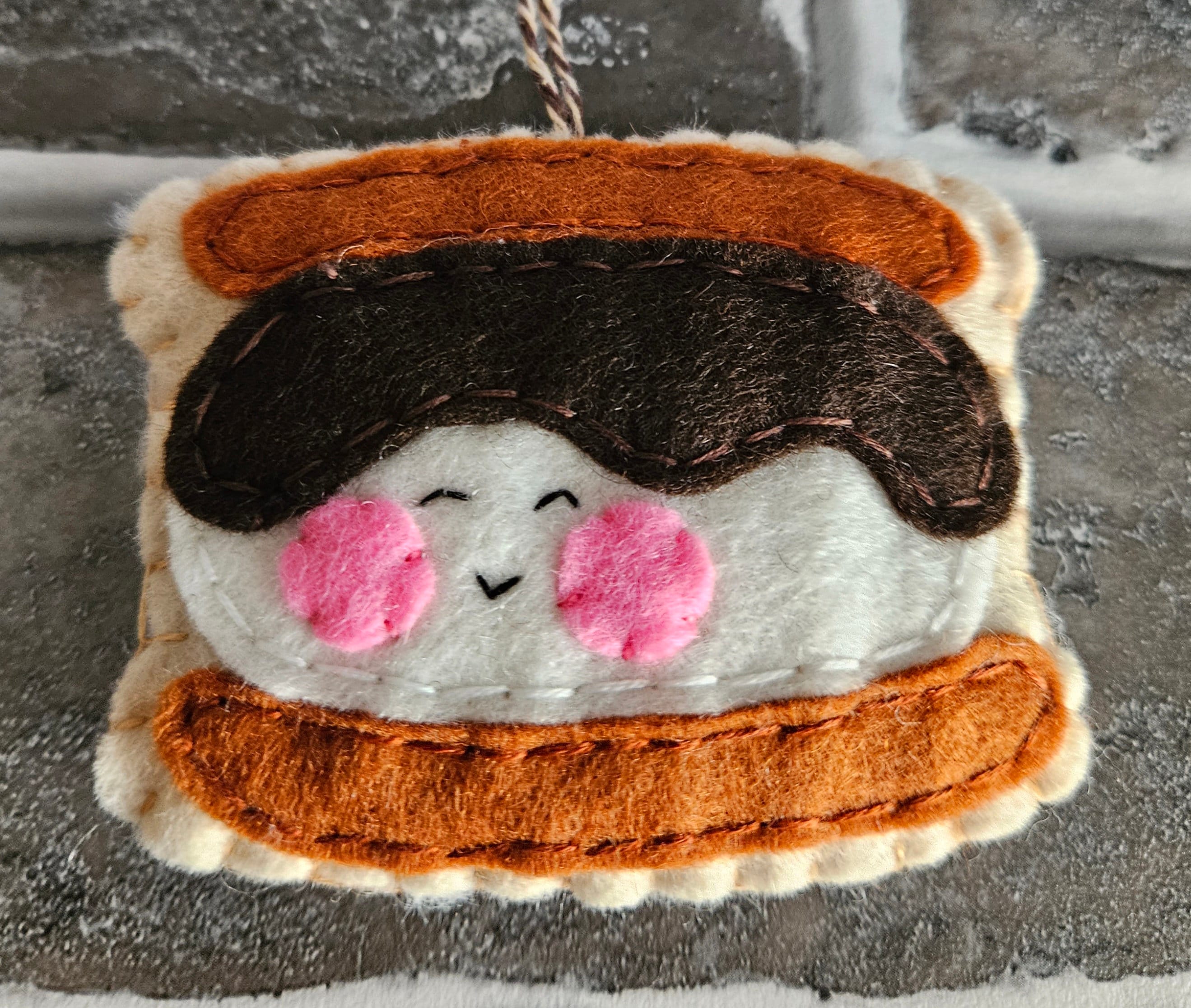 Handmade Smores Felt Ornament, Fall Decor, Tiered Tray Decoration - Etsy