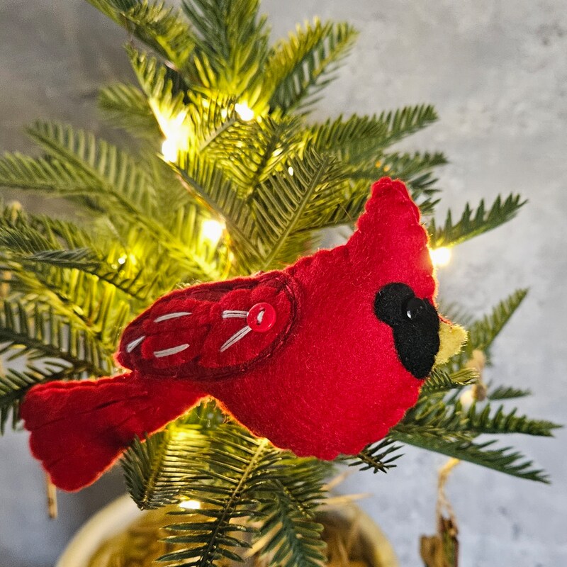 Felt Cardinal Ornament - Etsy
