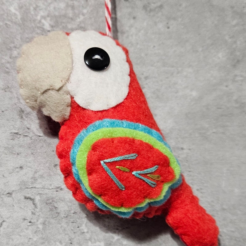 Felt Parrot - Etsy