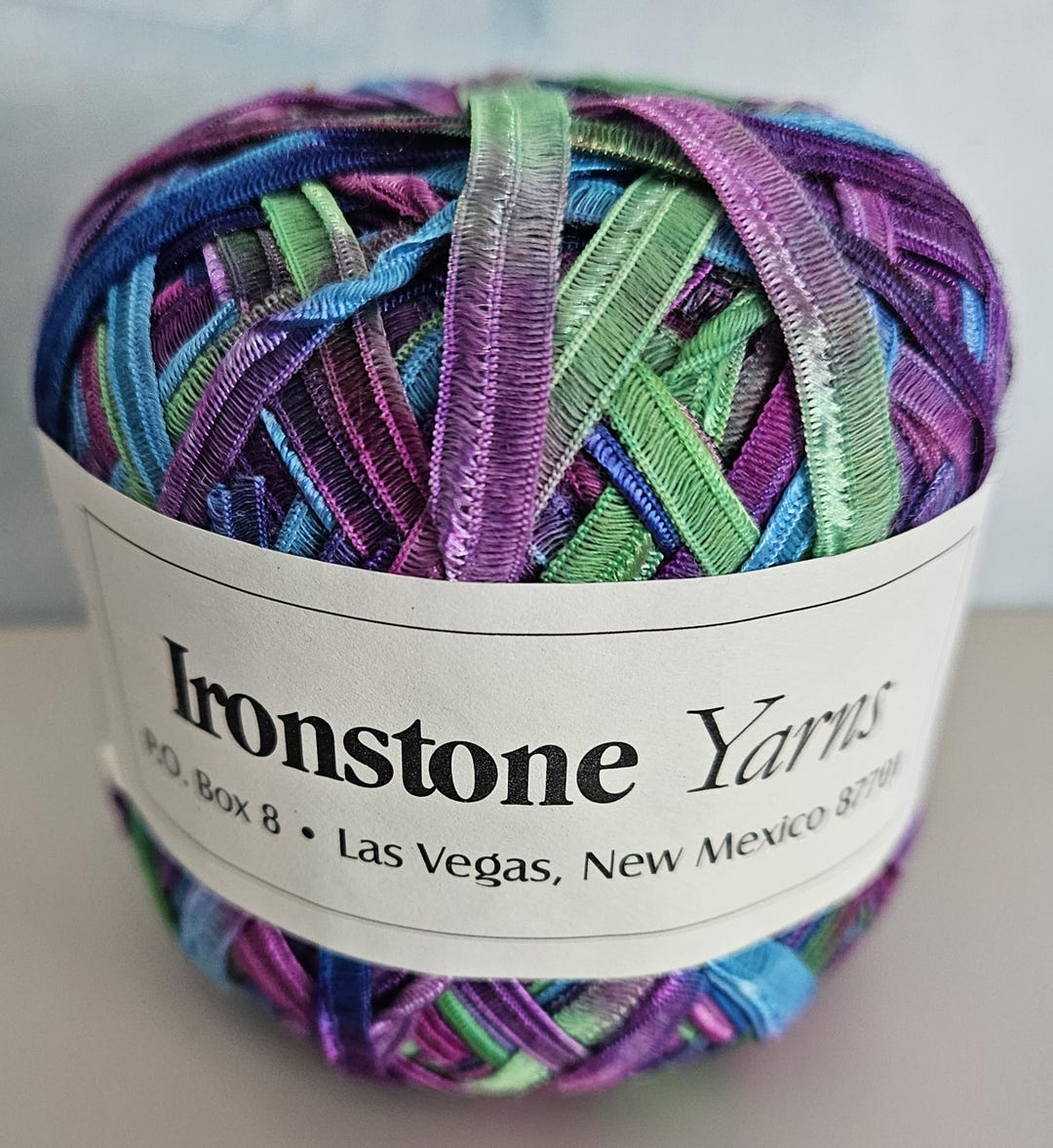 Streamers Ironstone Yarn, Purple Pink Green Blue, Nylon Wool Yarn ...