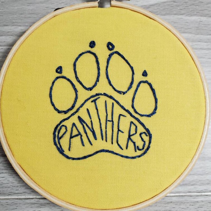 Panthers Embroidery - Etsy