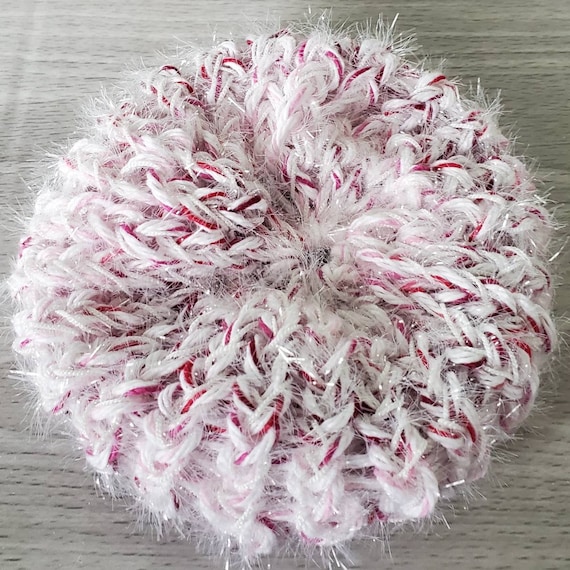 Shaded Crimson Scrubby Shades of Red Pink White Scrubby Knit | Etsy