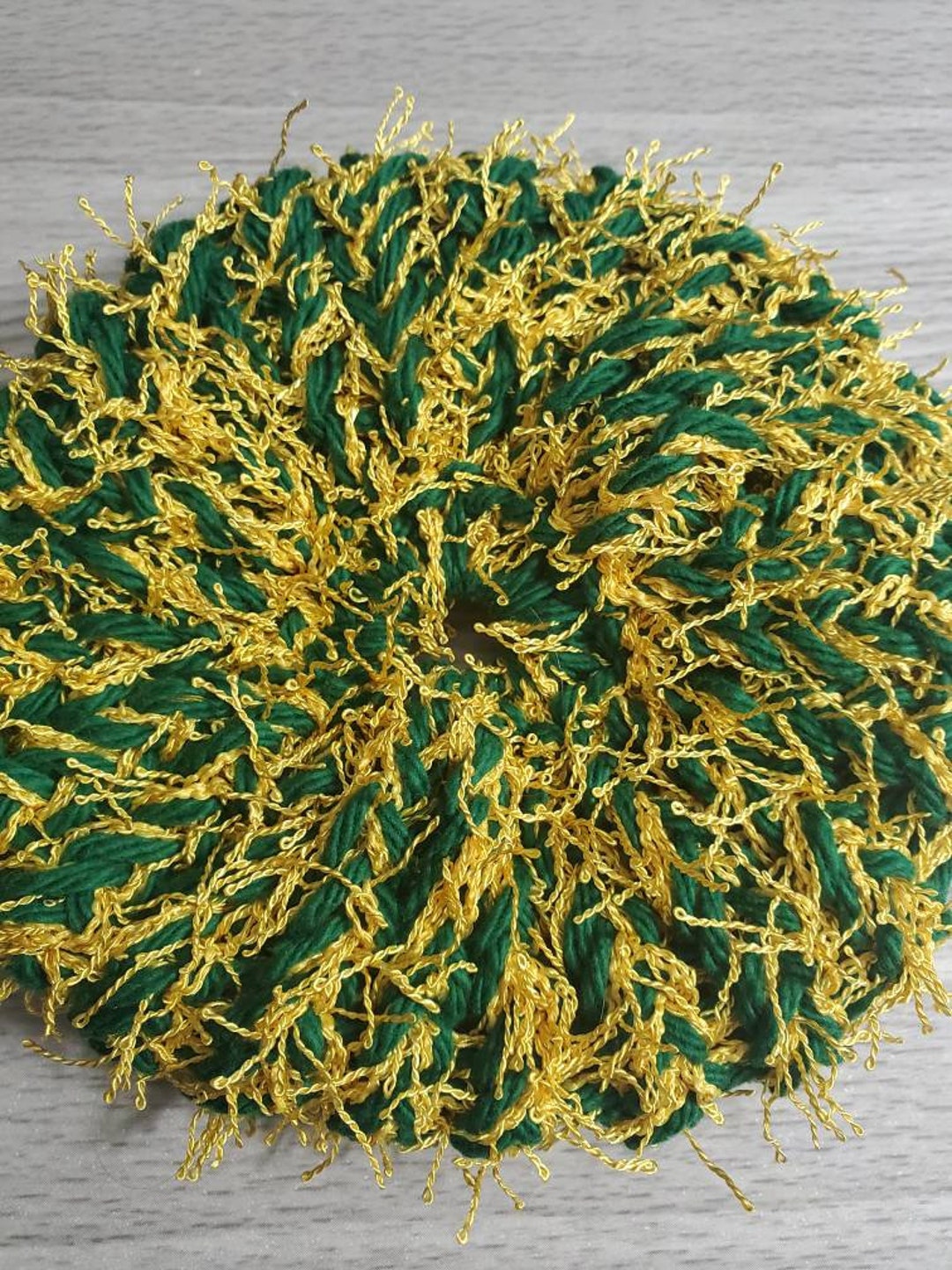 Green Gold Scrubby Green Bay Theme Scrubby Kitchen Football - Etsy